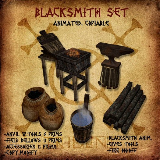 Second Life Marketplace - Blacksmith Set